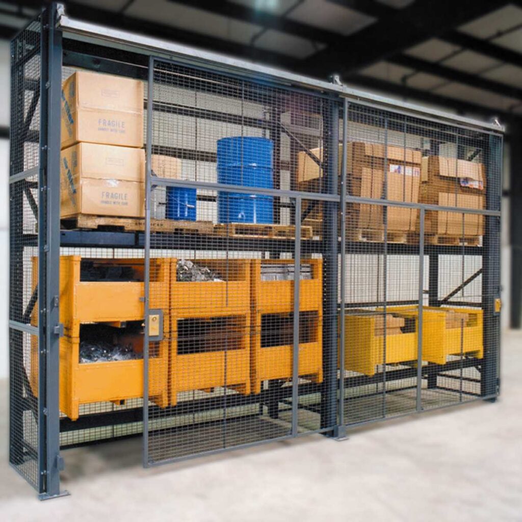 Pallet Rack Security Cage Enclosures | WireCrafters