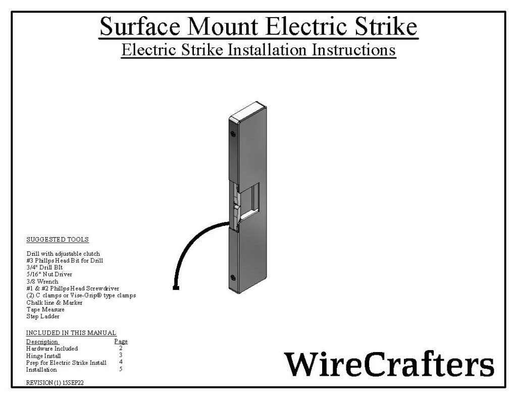 Surface Mount Electric Strike – WireCrafters